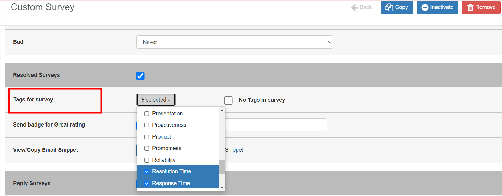 How to Create and Use Survey Tags – Crewhu